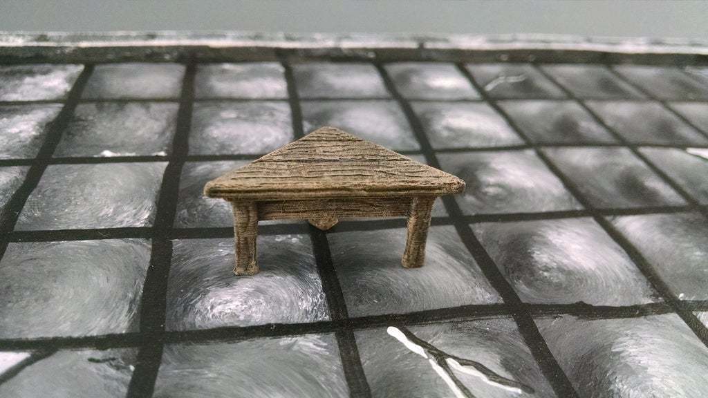 Free STL file 28mm Corner Table・3D printing model to download・Cults
