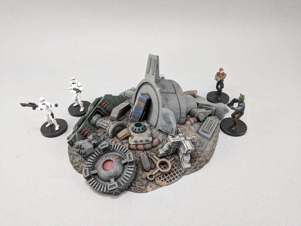 Бесплатный STL файл Spaceport Scrap Pile V3・3D-печатный дизайн для ...