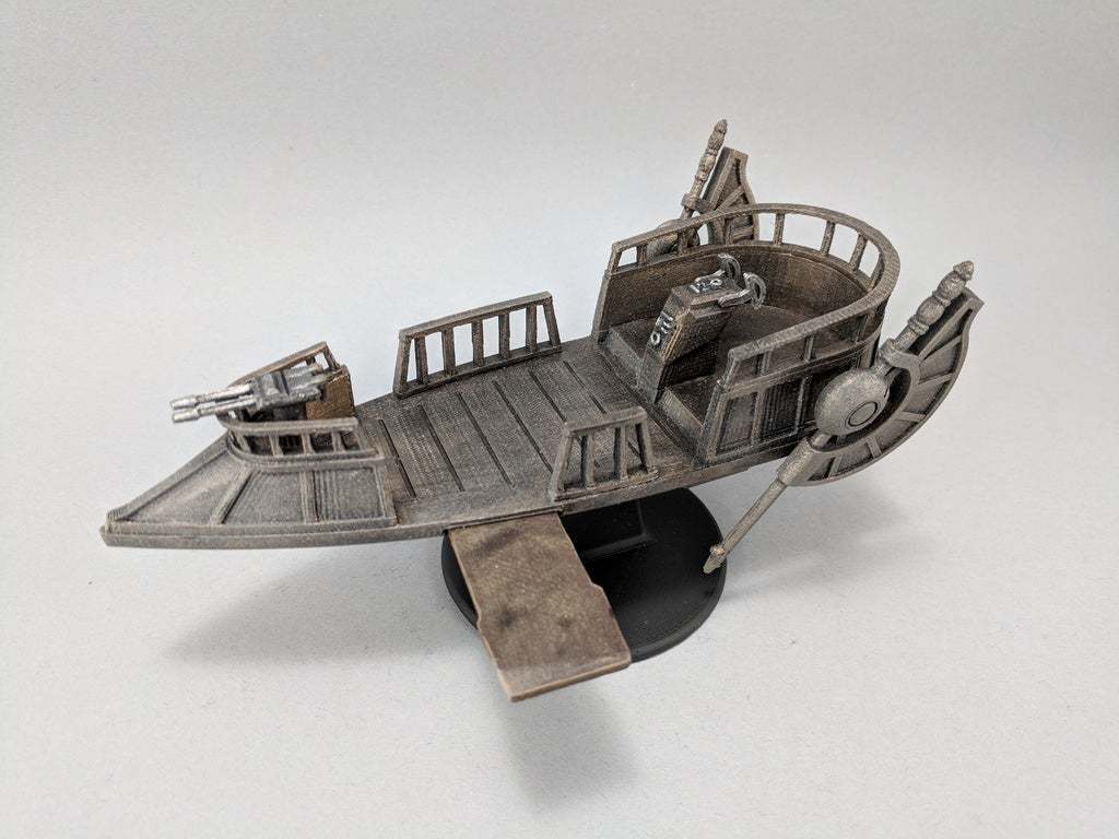 Free STL file Sci-fi Pirate Skiff 🏴‍☠️・Model to download and 3D print・Cults