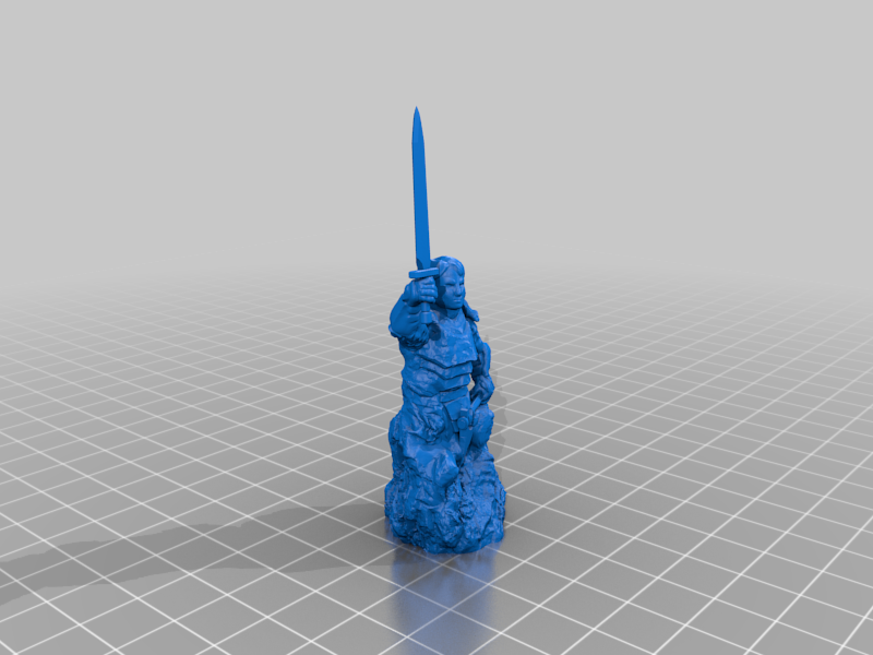 Free STL file 28mm Unfinished Knight Statue 🏰・3D print model to ...