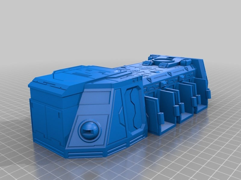 Free STL file Sci-fi Troop Transport 🎲・3D printer design to download・Cults