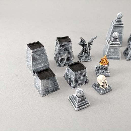 Download free 3D printing models Pillar Base for Reaper Bones ・ Cults