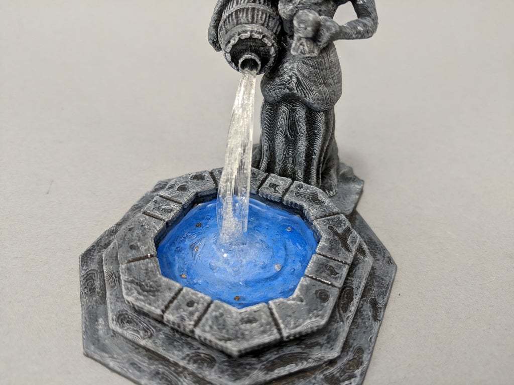 Fichier STL gratuit Fontaine du gaspareau 28mm・Objet imprimable en 3D à ...