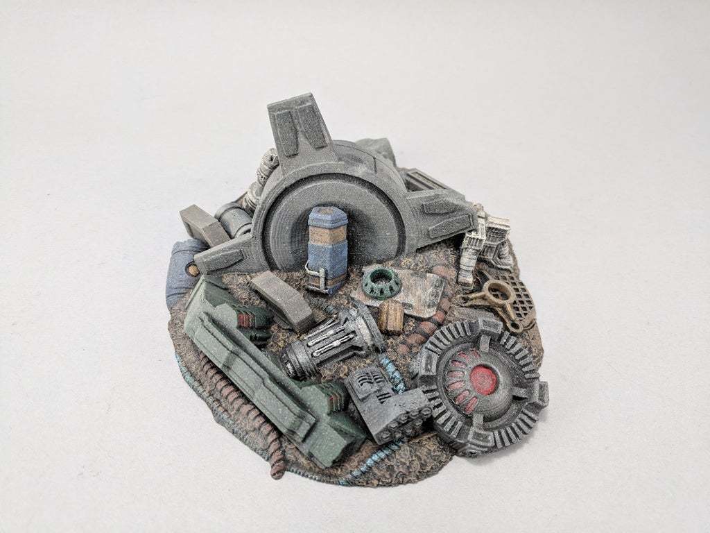 Бесплатный STL файл Spaceport Scrap Pile V3・3D-печатный дизайн для ...