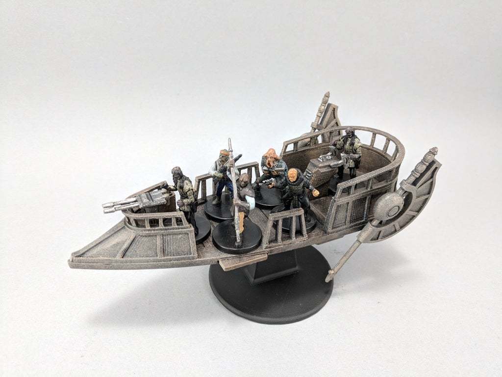 Free STL file Sci-fi Pirate Skiff 🏴‍☠️・Model to download and 3D print・Cults
