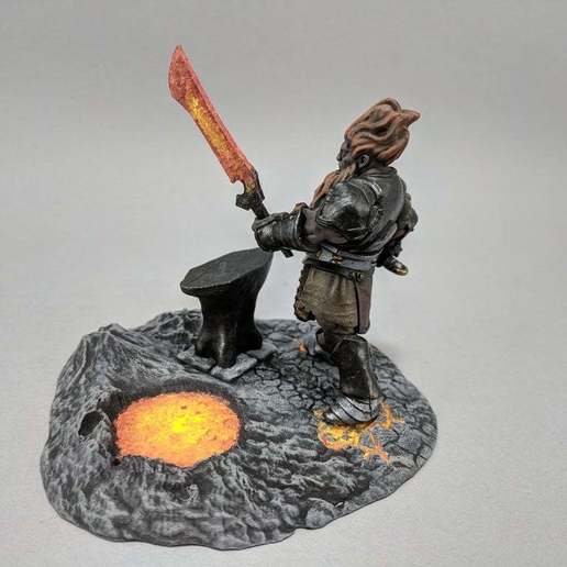 Download free STL file 28mm Fire Giant's Forge • 3D printing model ・ Cults