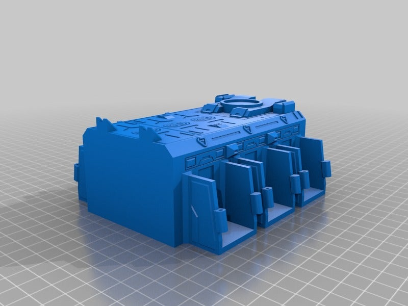 Free STL file Sci-fi Troop Transport 🎲・3D printer design to download・Cults