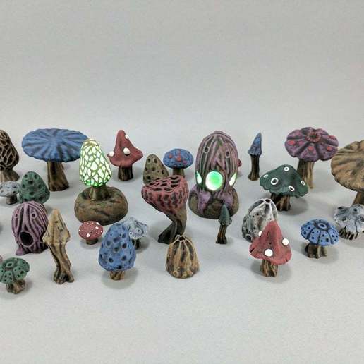 Download free STL file 28mm Mushroom • Template to 3D print ・ Cults