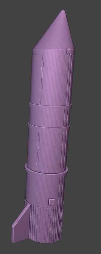 STL file The Chinese rocket - long march 5 🚀・3D printable model to ...