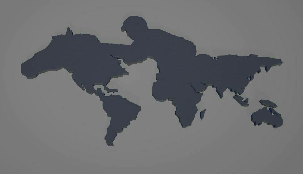 Файл STL World Map 🗺️・Дизайн 3D-печати для загрузки3D・Cults