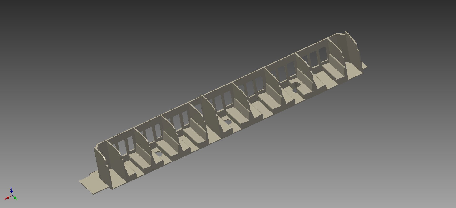 STL file HO Scale Coach Passenger Car 🚗・3D printable design to download ...