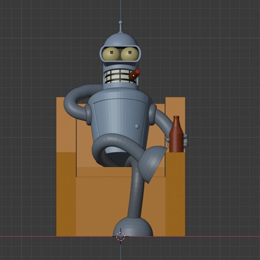 Descargar archivo STL Bender Rodríguez • Modelo imprimible en 3D ・ Cults