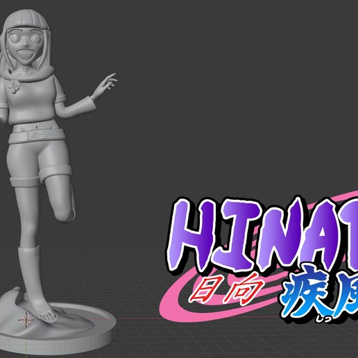 Download Stl File Naruto Hinata Hyuga ・ Cults