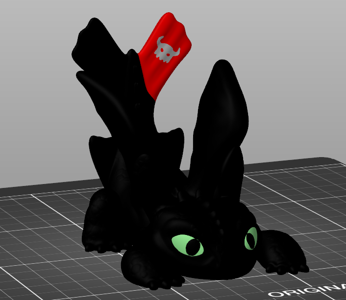 Free 3D file Toothless colored (multi material)・3D printer design to ...