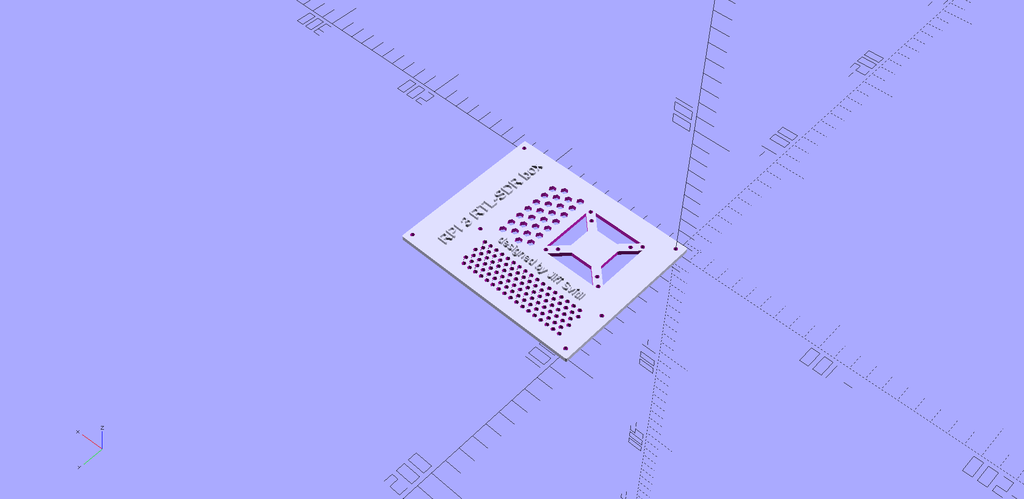 STL-Datei Raspberry pi 3 case with RTL-SDR V3 support Revision 2 ...