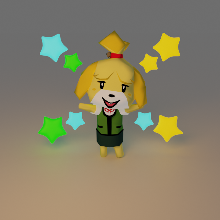 STL file Isabelle Animal Crossing Retro・Model to download and 3D print ...