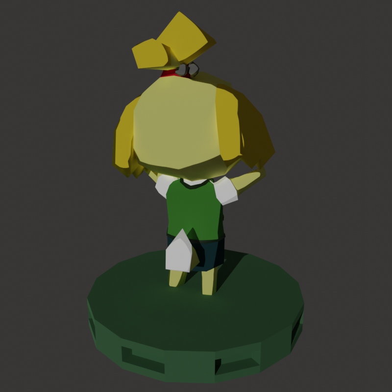 STL file Isabelle Animal Crossing Retro・Model to download and 3D print ...
