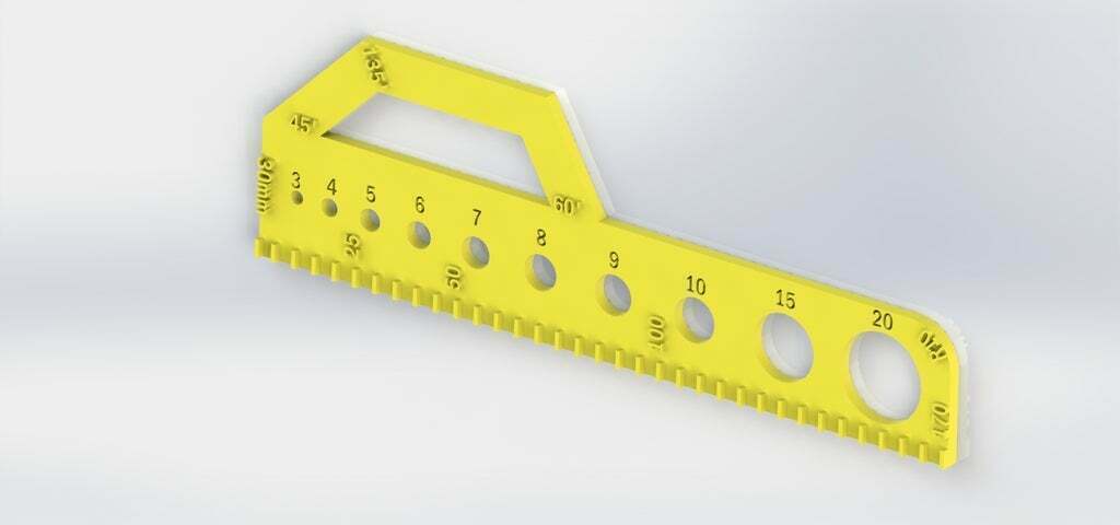 Free STL file Calibration Ruler Hole Size Checker 📏・3D printable model ...