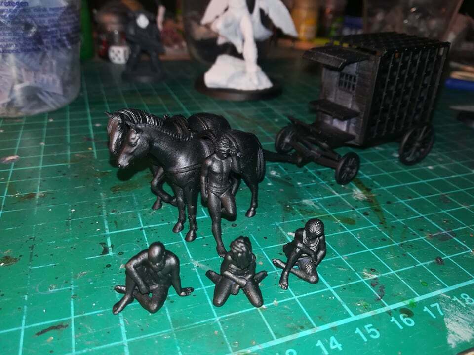 OBJ file Slave Wagon Jail Cart 🛒・3D printing idea to download・Cults