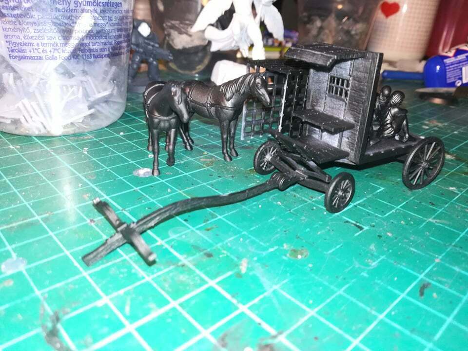 OBJ file Slave Wagon Jail Cart 🛒・3D printing idea to download・Cults