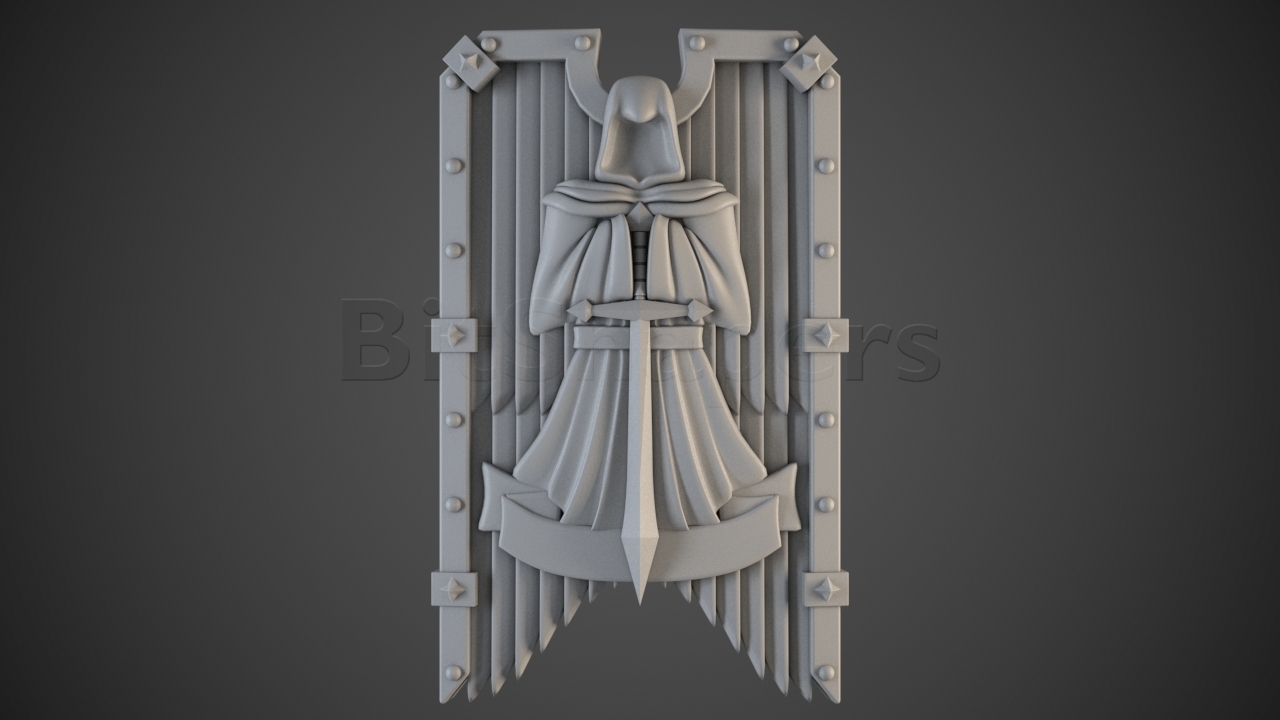 OBJ file Angels of Hell Tower Shields 🦁・3D printer design to download・Cults