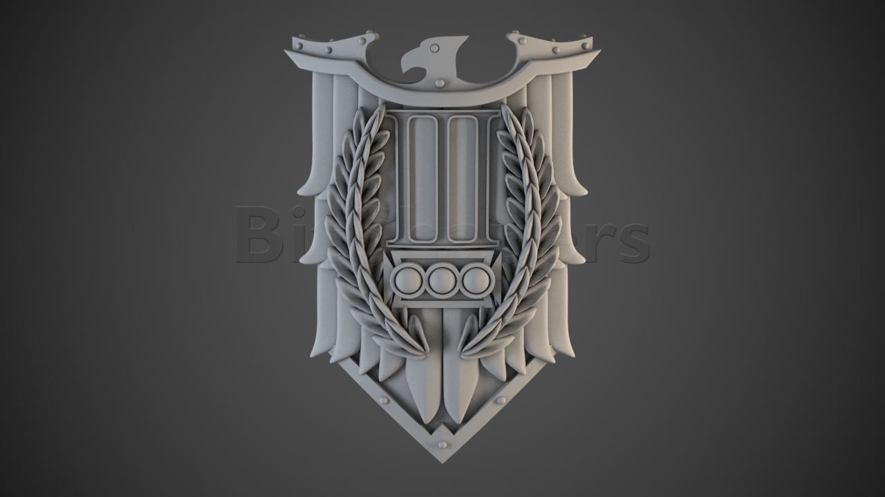 OBJ file Shield of the Traitor Sons・3D printer model to download・Cults