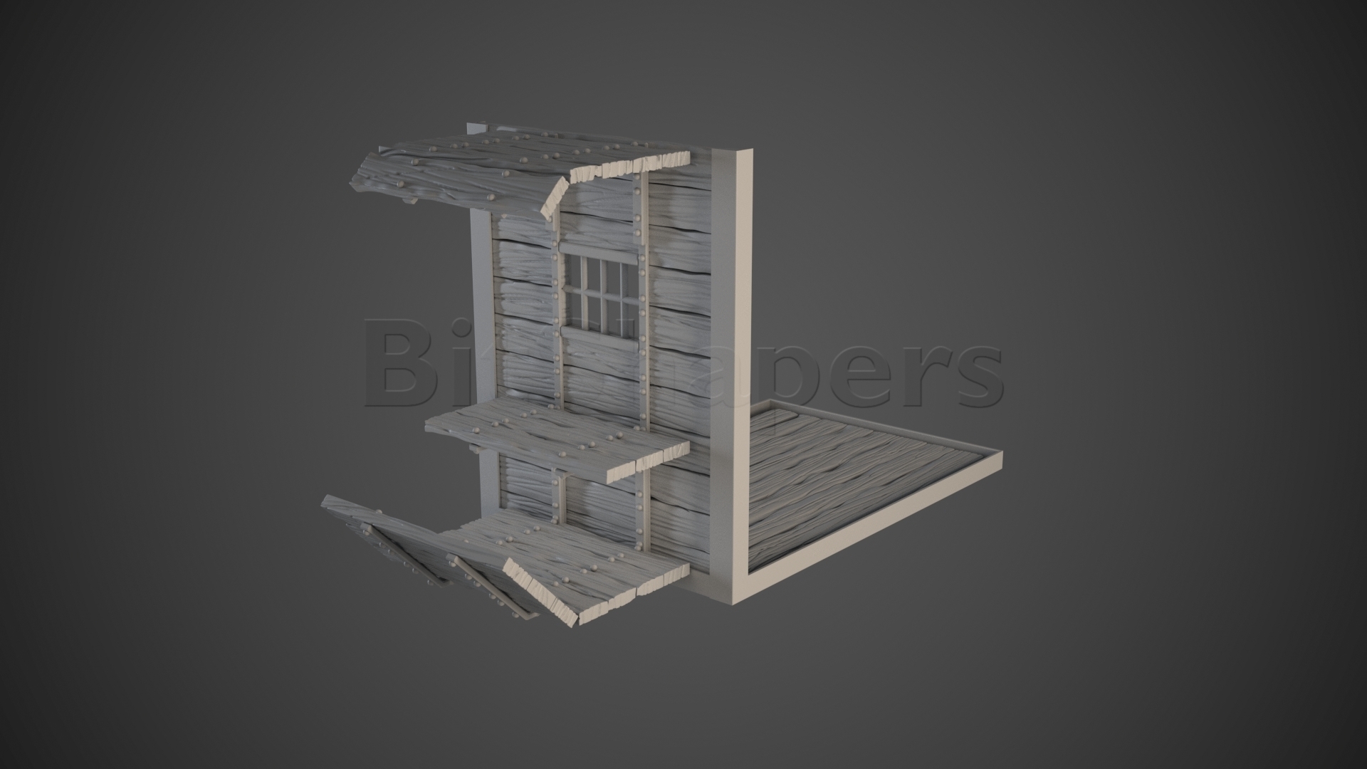 OBJ file Slave Wagon Jail Cart 🛒・3D printing idea to download・Cults