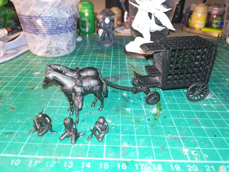 OBJ file Slave Wagon Jail Cart 🛒・3D printing idea to download・Cults