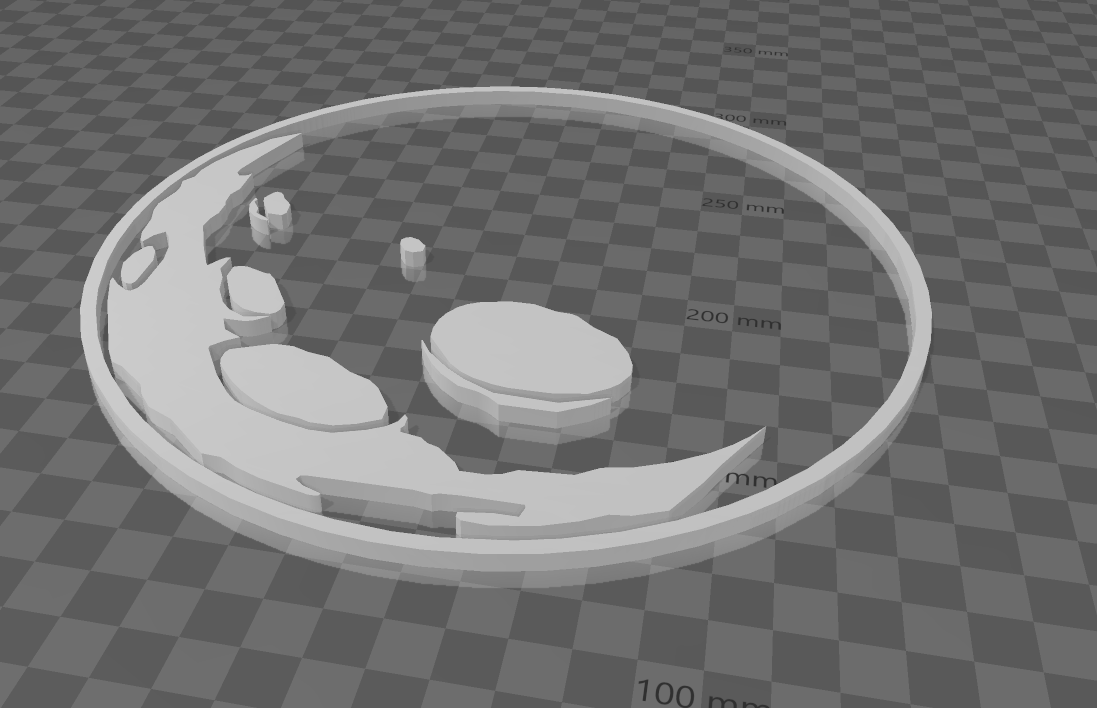 STL file Moon decor (geometric moon)・3D printer model to download・Cults