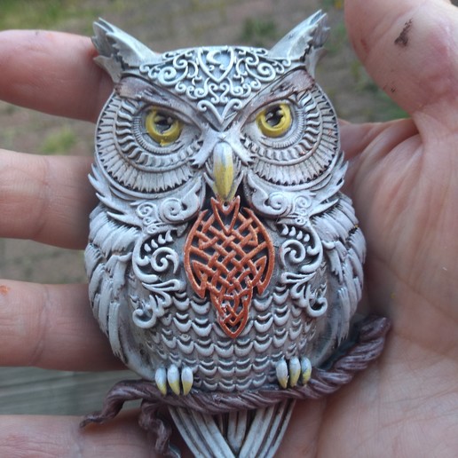 3D printed Owl • made with Anycubic Photon ・ Cults