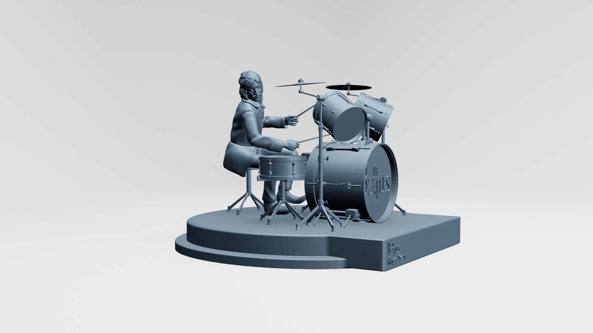 3D file Ringo Starr, the Beatles, rooftop concert・Model to download and ...