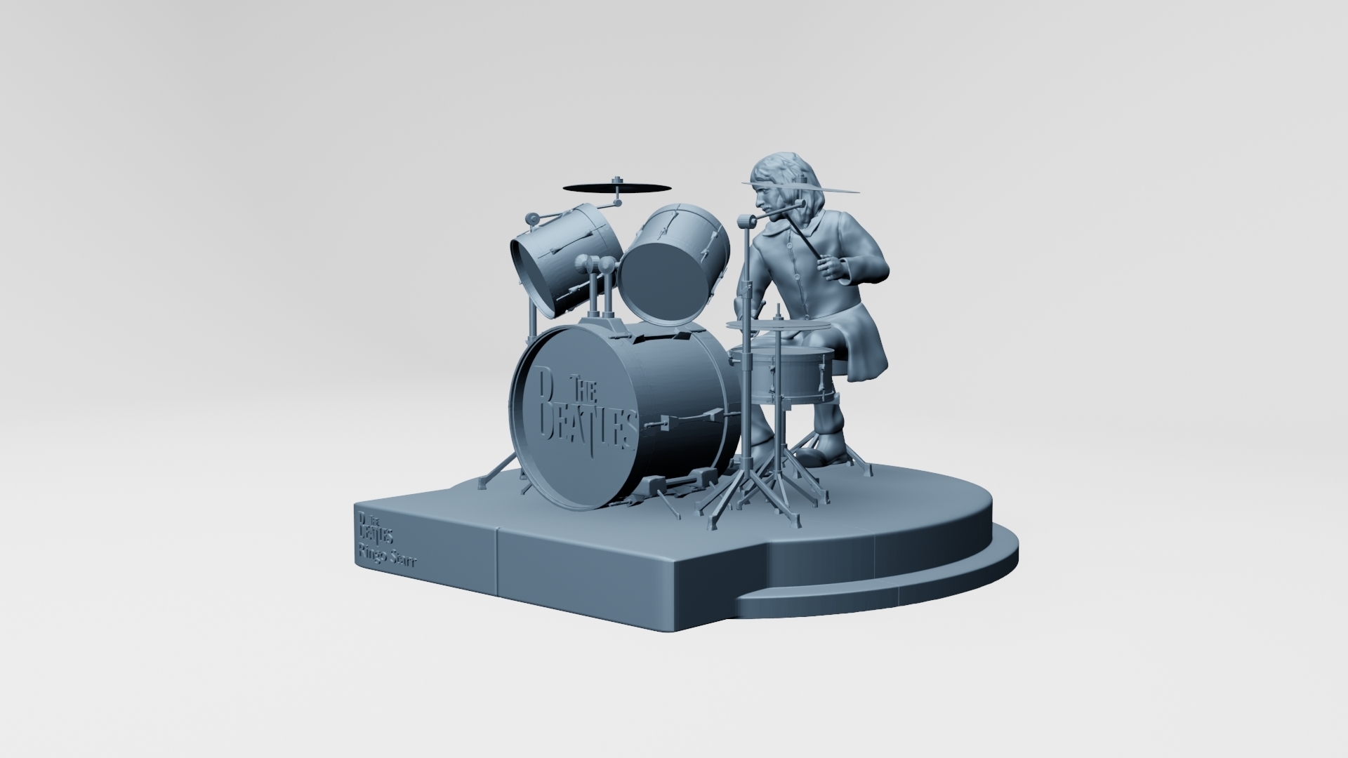 3D file Ringo Starr, the Beatles, rooftop concert・Model to download and ...