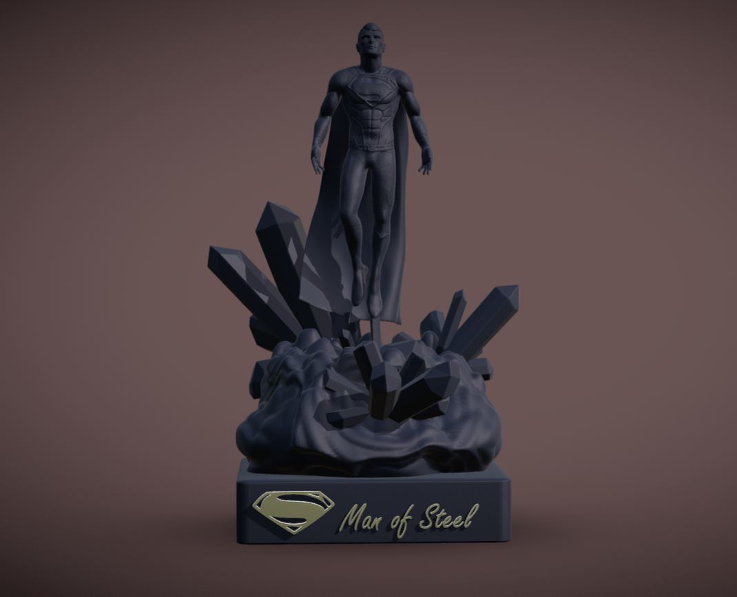 3D file Man of Steel 3d Printing ( Superman )・3D printer design to ...