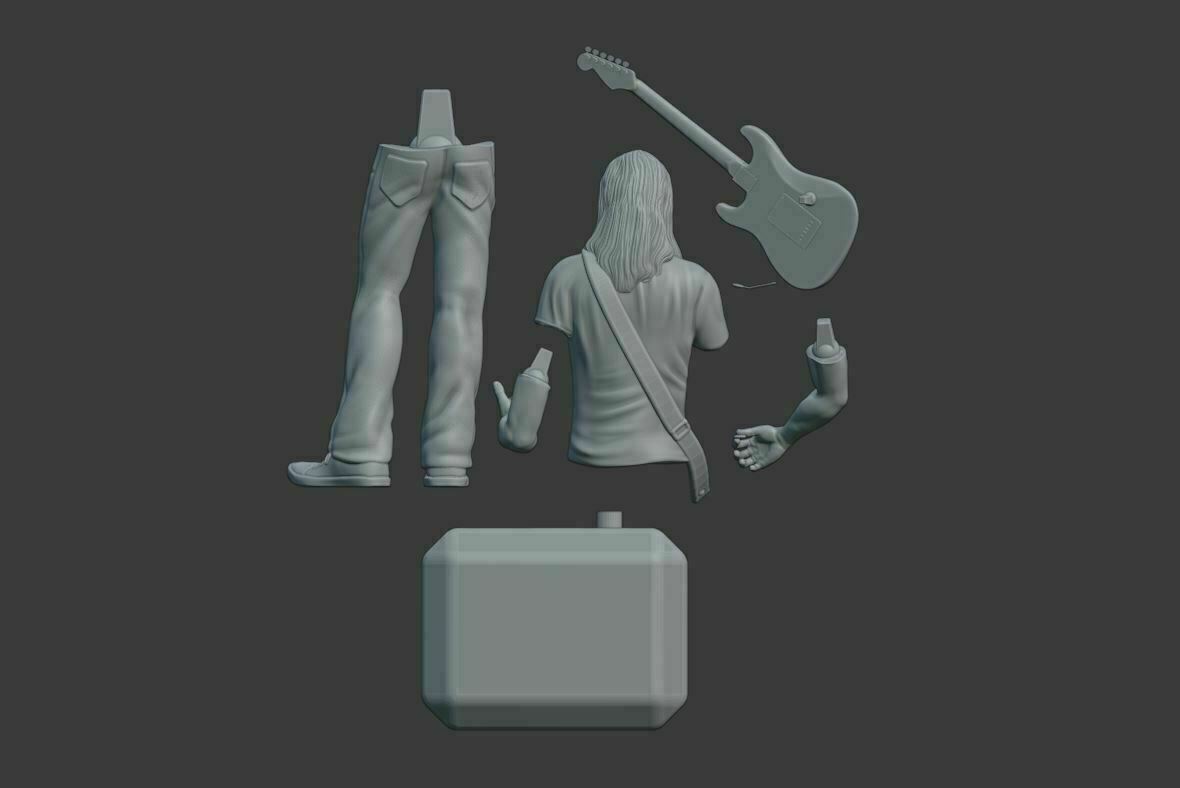 STL file David Gilmour PinkFloyd - 3D Printing・3D print design to ...