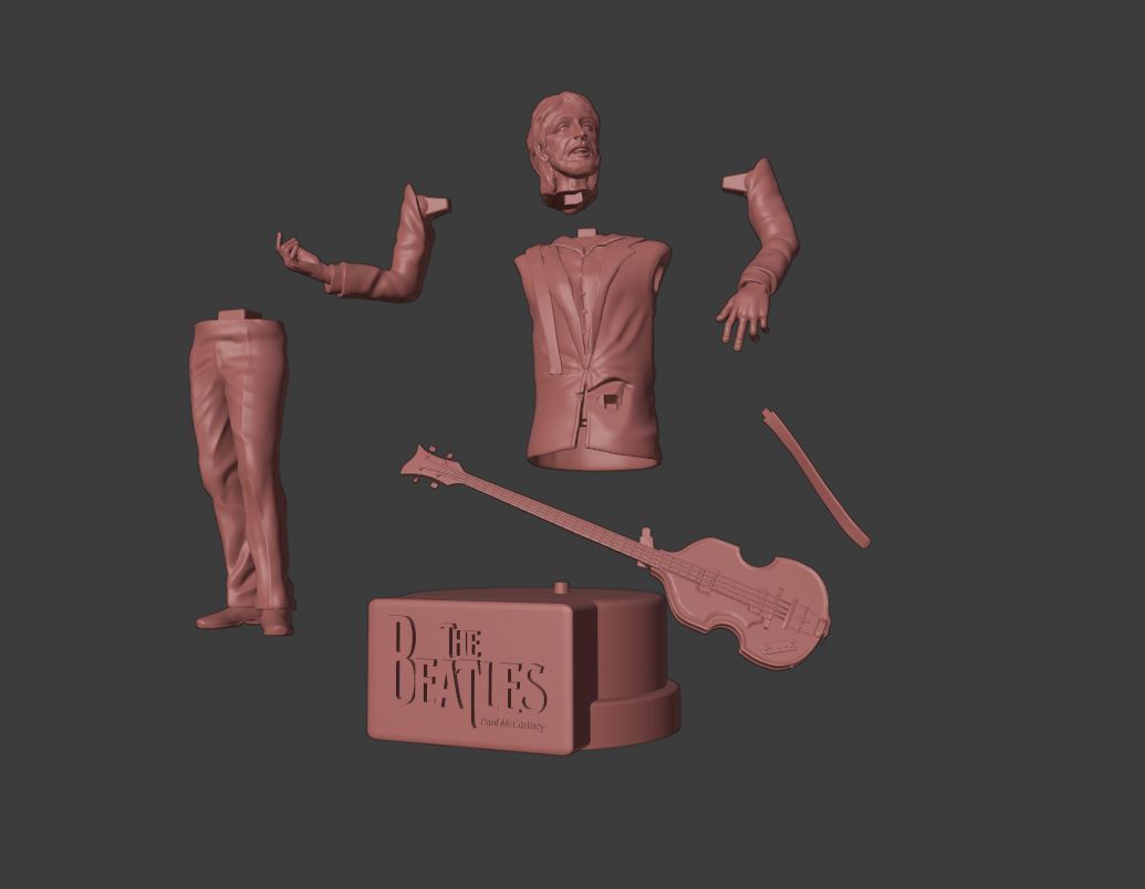 Archivo 3D Paul McCartney, The beatles, concierto en una azotea・Objeto ...