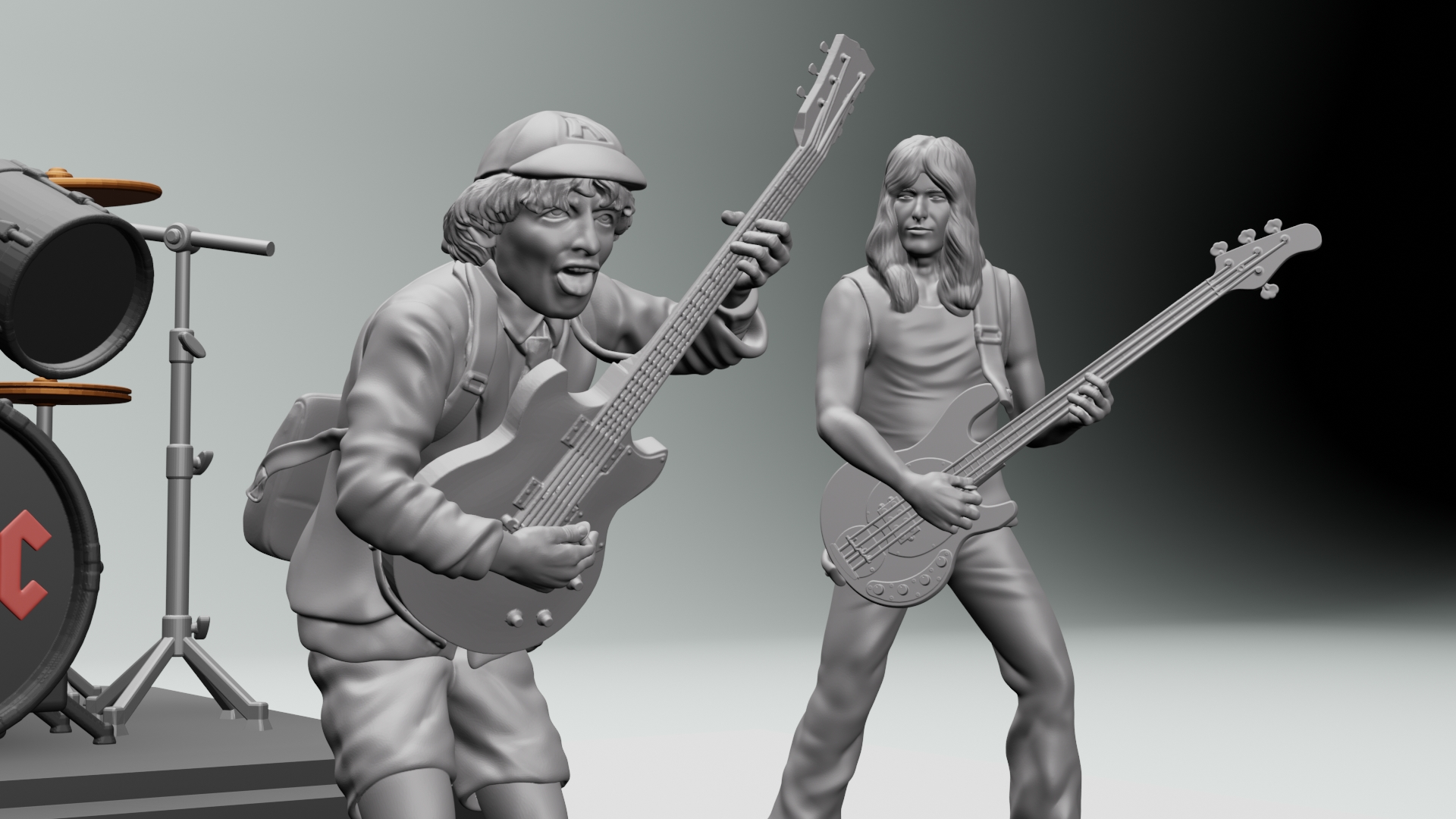 Archivo STL Angus young ACDC - 3dprinting 👾・Diseño para descargar y ...