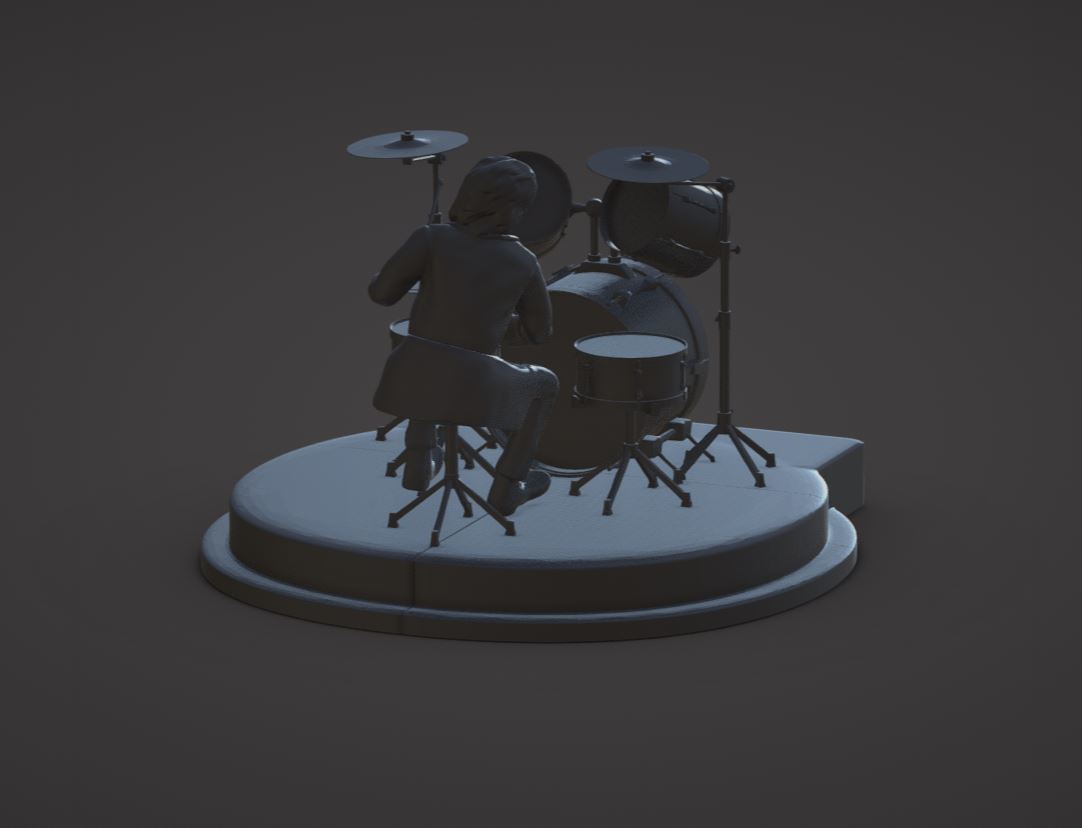 3D file Ringo Starr, the Beatles, rooftop concert・Model to download and ...