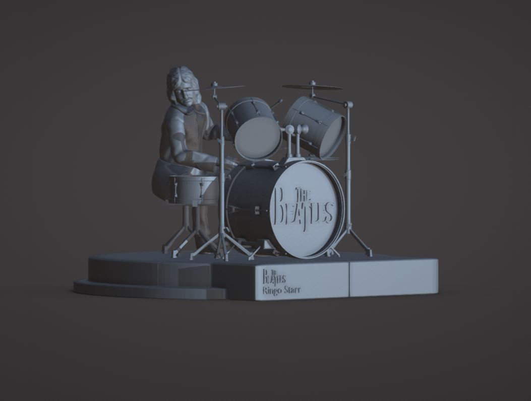 3D file Ringo Starr, the Beatles, rooftop concert・Model to download and ...
