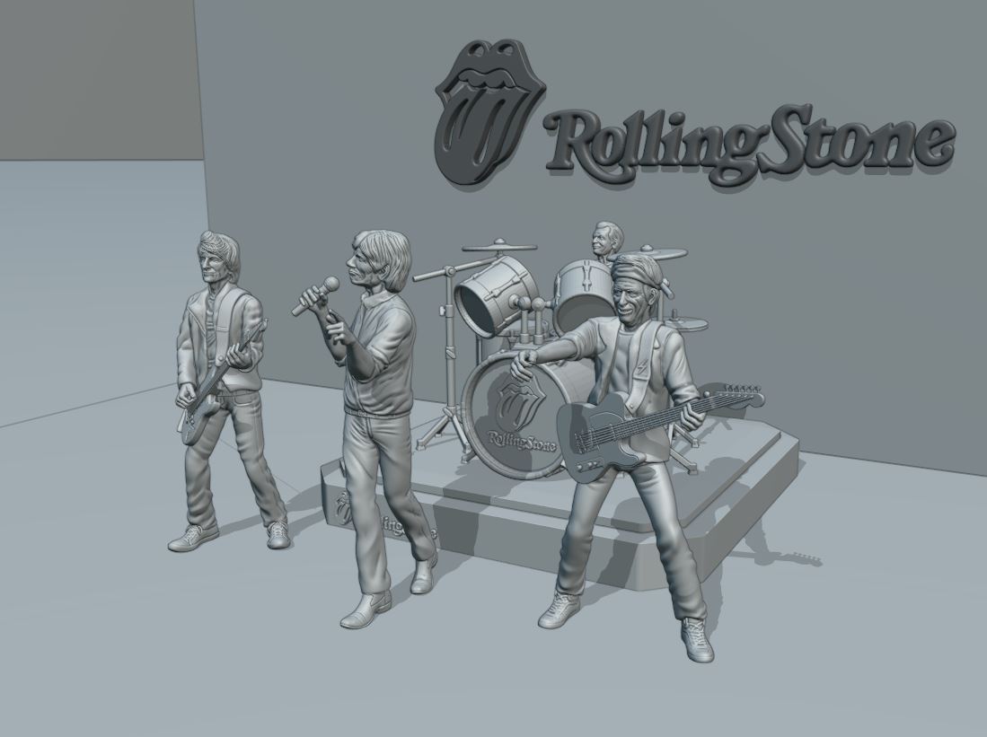 STL-Datei Die Rolling Stones Keith Richards - 3D-Drucken・Modell für 3D ...