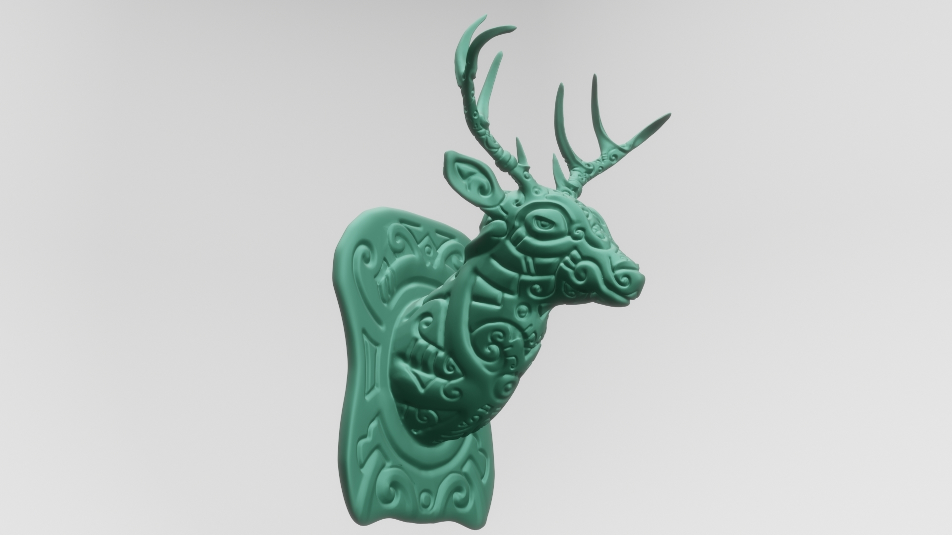 Free 3D file head deer, obj, stl 🦌・3D print design to download・Cults