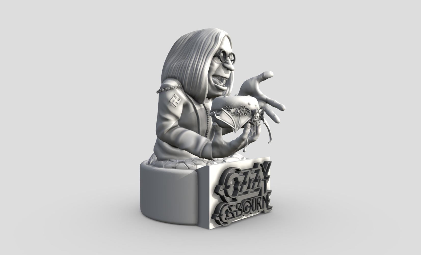 STL file ozzy osbourne - 3dprinting 🪨・3D print model to download・Cults