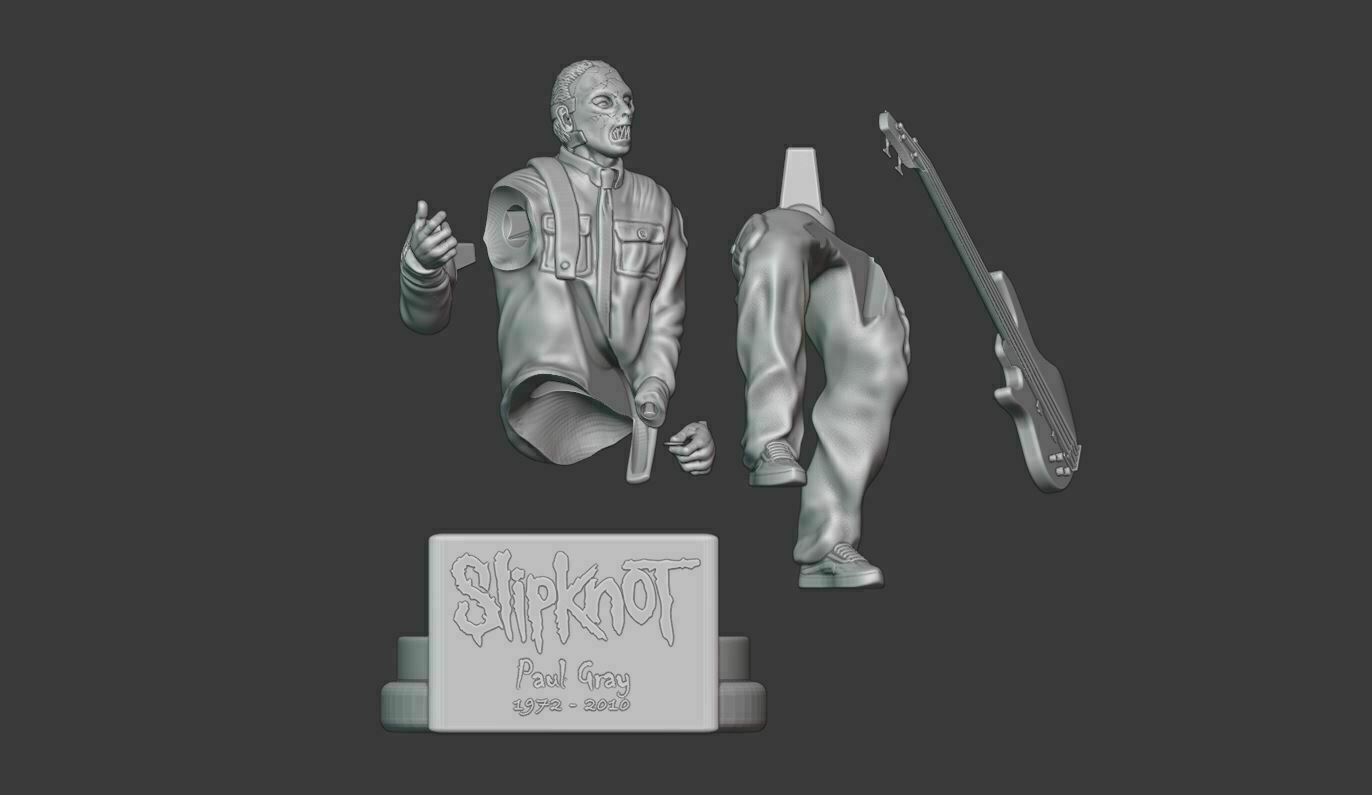 STL file paul gray Slipknot - 3Dprinting 🎸・3D printer design to ...