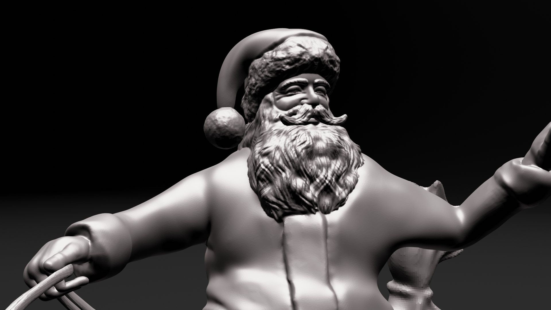 STL file santa claus and derr - 3d printing 🎅・3D printable model to ...