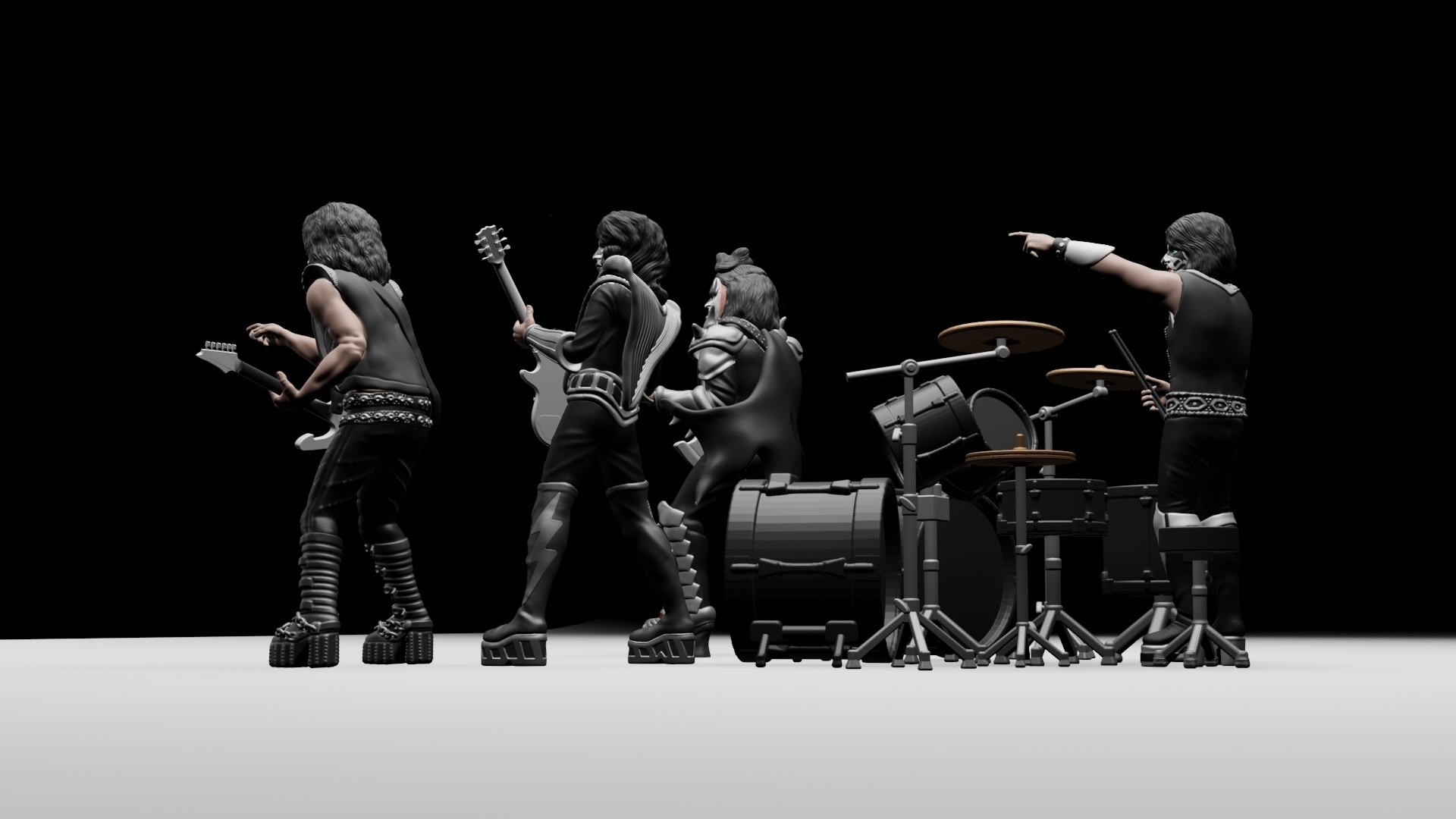 STL file paul stanley kiss - 3dprinting・3D printer model to download・Cults