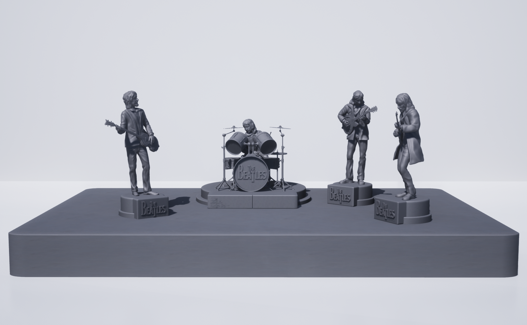 3D file George harison,the Beatles, rooftop concert・3D printable model ...