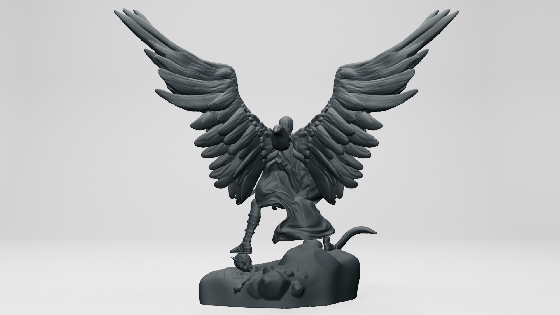 3D file St. Michael the Archangel, 3D Printing, 3D printable・Model to ...