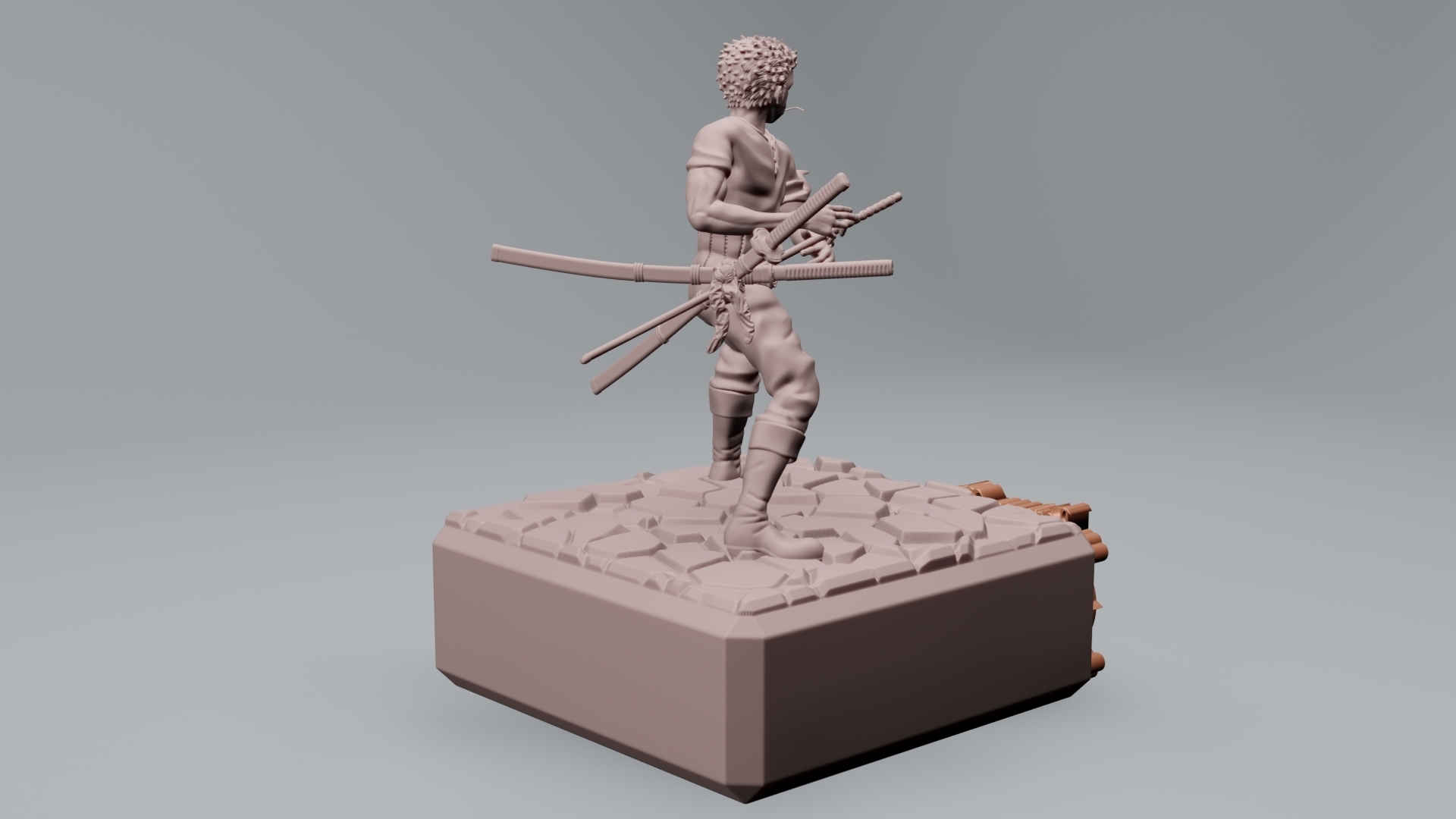 3D file Roronoa Zoro one piece - 3D printable・3D printable design to ...