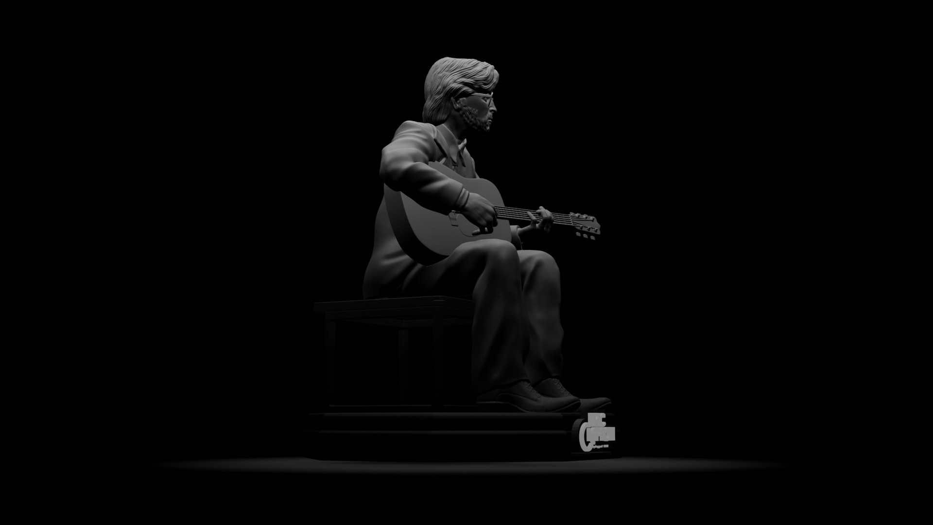 3D file Eric Clapton - Unplugged 1992 3D printing 🎸・3D printer model to ...