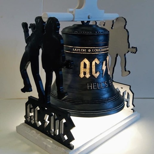 Download STL file Support Hells Bell ACDC • 3D print object ・ Cults
