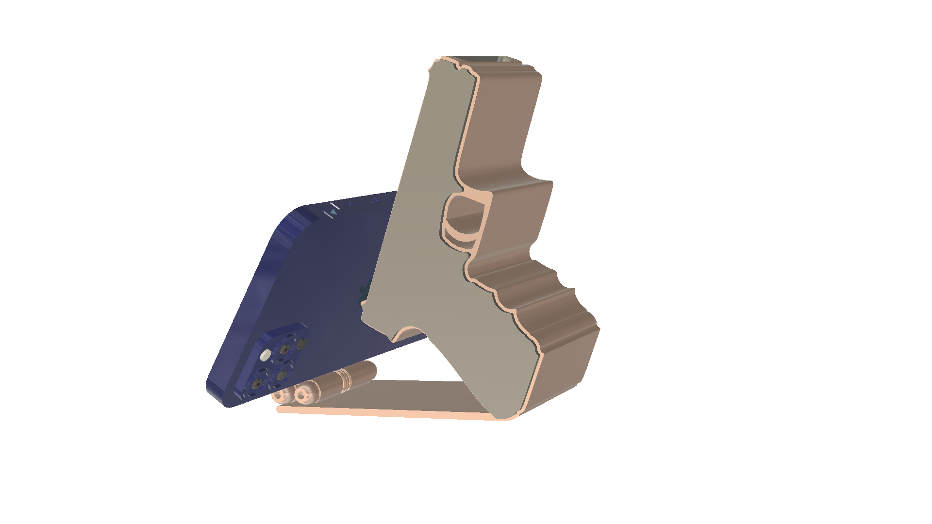 STL file Gun with Bullets Phone Stand with Bank 🔫・Design to download ...